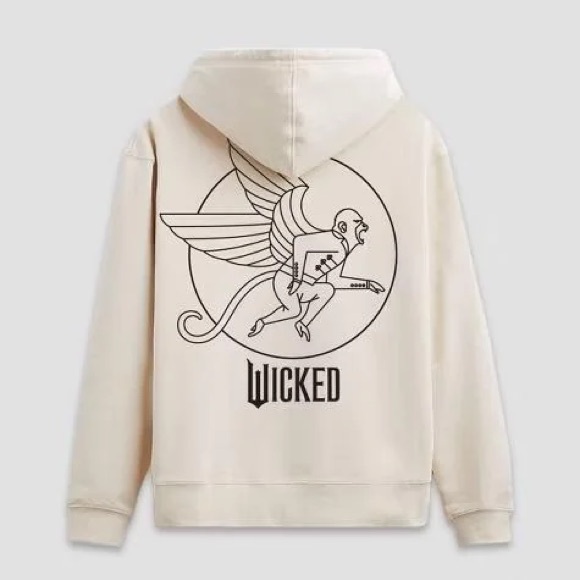 Target | Sweaters | Nwt Wicked Musical Graphic Hoodie Beige Winged ...